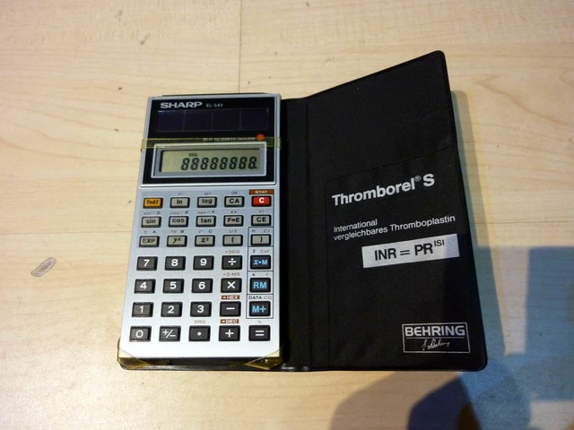 SHARP EL540 SOLAR Wissenschaftlicher Taschenrechner Calculator Tisch ...