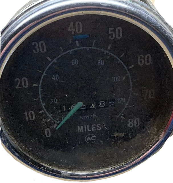 VINTAGE 4 1/2& AC 80 MPH Kph Car Truck Speedometer Hot Rat rod Mack ...