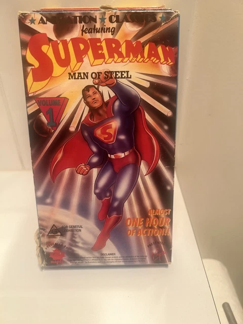 SUPERMAN VHS TAPES - Animation Classics Vol 1, 2 & 3 One Sealed $30.00 ...