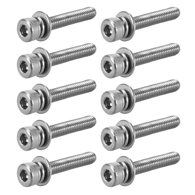 M4*25MM HEX SOCKET Head Cap Screws Bolts Combine 10PACK $17.27 ...