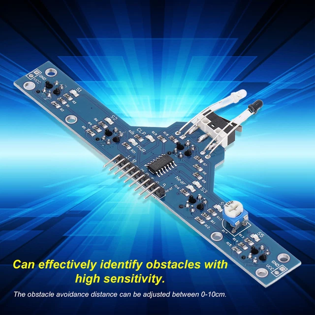 INFRARED SENSOR MODULE Obstacle Avoidance 5 Channel Tracking for Smart ...