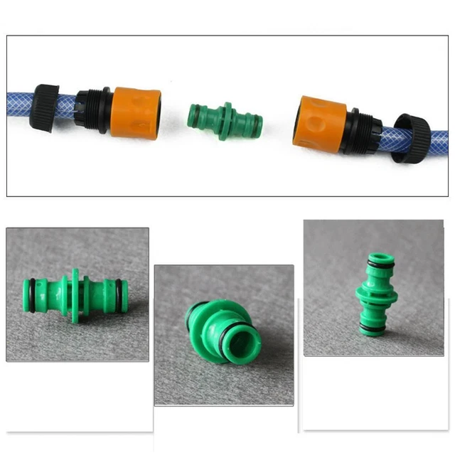 2 Way Garden Hose Connector Joiner Coupler Waterings Green Au Male