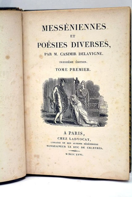 LIVRE ANCIEN DELAVIGNE Messeniennes Illustre Par Deveria Et Joliment ...