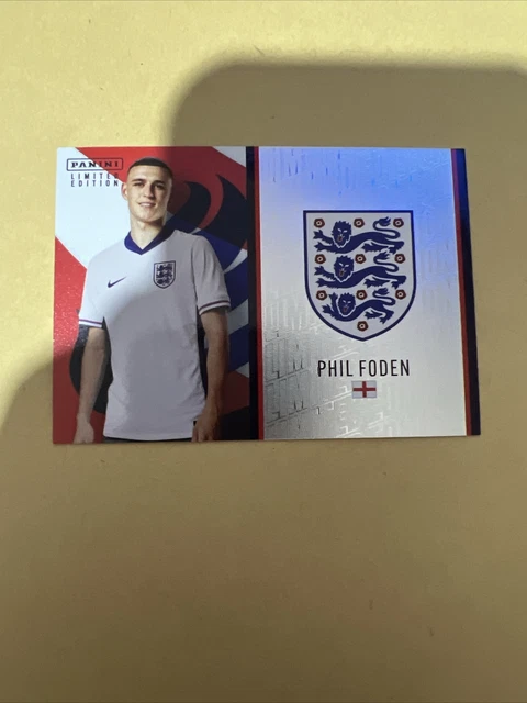 PHIL FODEN LIMITIERTE EDITION ENGLAND EURO 2024 Karte Panini ...
