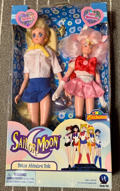 RARE NIB SAILOR Moon Dolls Serena Mini Chibimoon Set 2001 Toys-R-Us ...