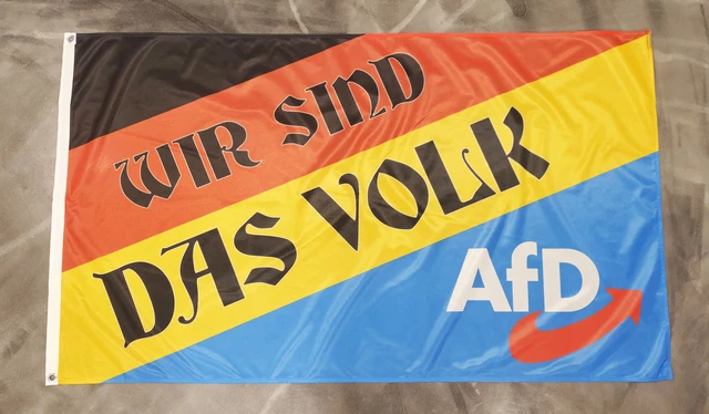 FAHNE FLAGGE AFD - Wir sind das Volk - 90 x 150 cm EUR 22,99 - PicClick DE