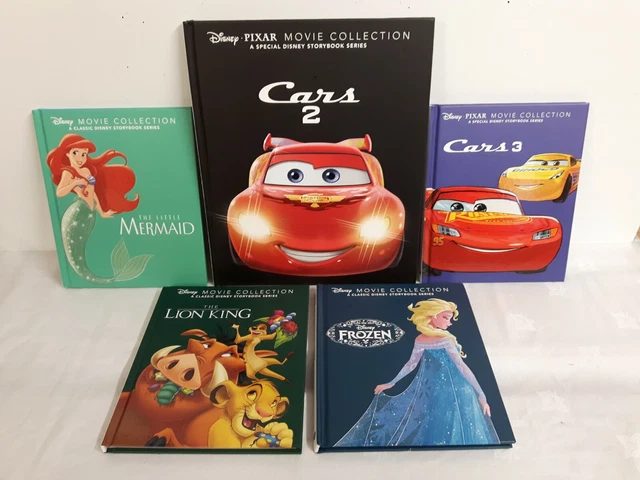 DISNEY MOVIE COLLECTION Book Bundle x5 Cars 2, Frozen, The Lion King ...