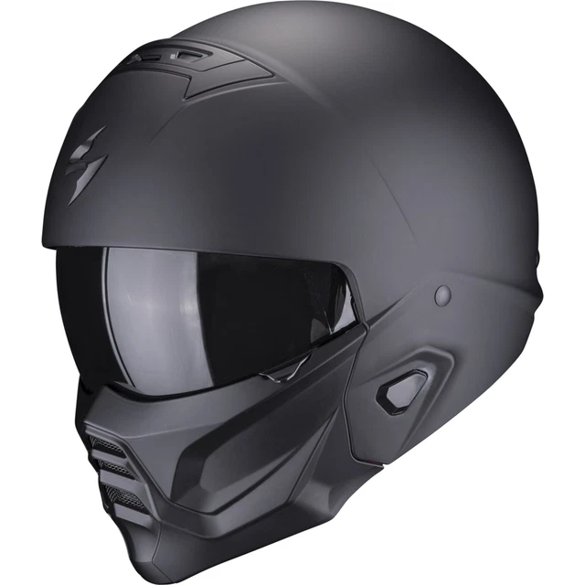 SCORPION MOTO CASQUE Exo-Combat II 2 Solide M Street Fighter Casque Jet ...