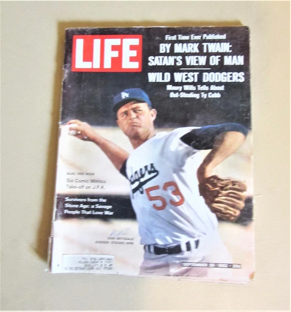 LIFE MAGAZINE NY dodgers baseball 1962 comics president JFK kennedy £9. ...