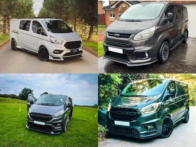 UK STOCK FORD Transit Custom LWB Body kit GT TRANSIT CUSTOM REAR BUMPER ...