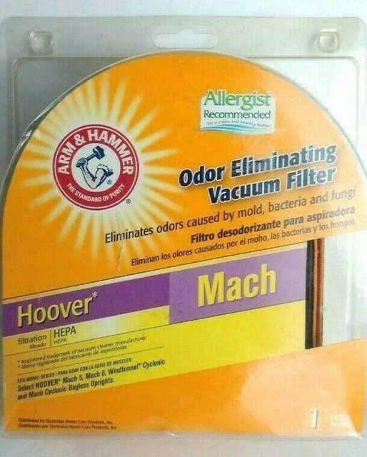 ARM & HAMMER Vacuum Filter Hoover Mach 5 & 6 Hepa Windtunnel Cyclonic ...