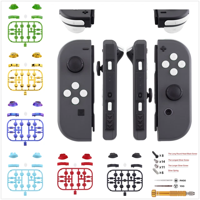 FOR NINTENDO SWITCH Joy-Con Full Buttons Set ABXY Triggers Directional ...