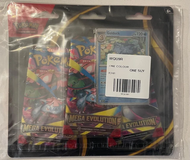 POKÉMON TCG - Mega Evolution Triple Blister Pack - Golduck - Brand New ...