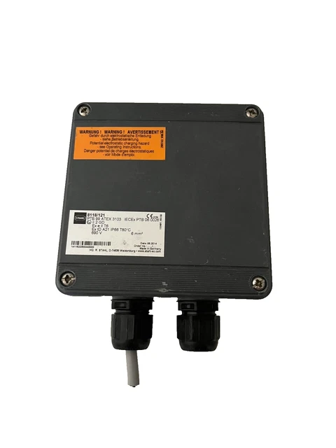 STAHL 8118/121 ATEX Junction Box Ex e II T6 IP66 690V 6mm² Used Working ...