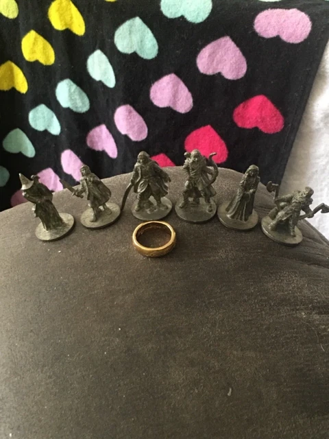 LORD OF THE Rings Trilogy Monopoly Ring +6 Replacement Pewter Game ...