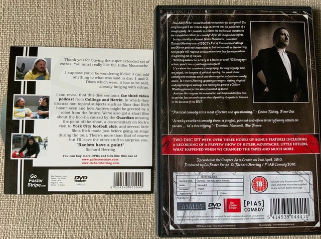 RICHARD HERRING: HITLER Moustache 2 Disc DVD plus Disc 3 £19.89 ...