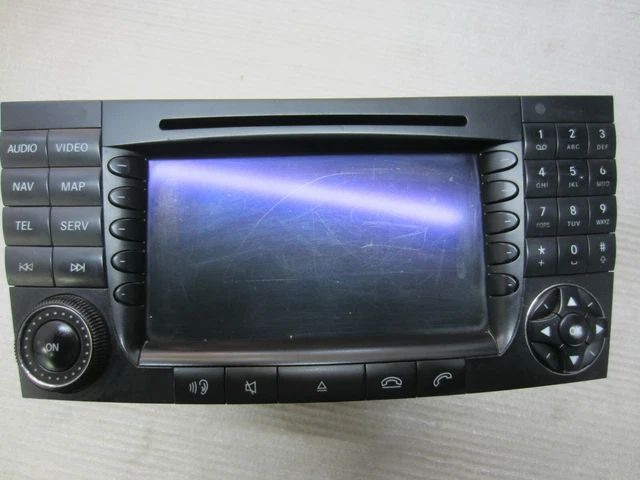 COMAND RADIO HIGH head Unit Mercedes W211 W 211 2118700189 BE7023 Navi ...