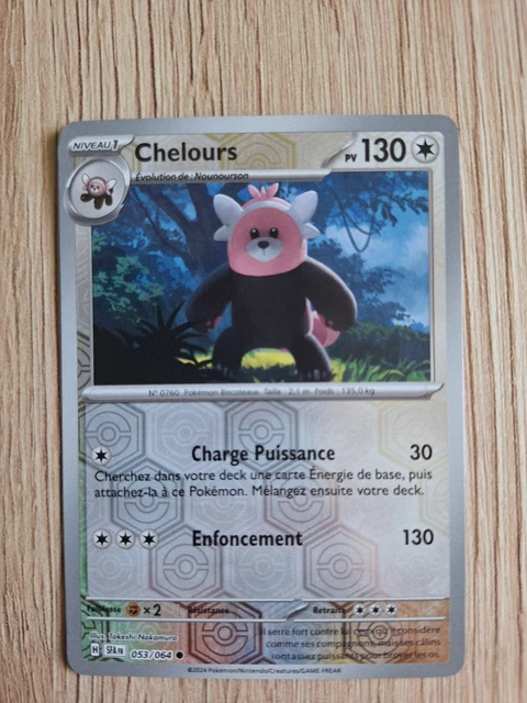 CARTE POKÉMON - CHELOURS REVERSE 053/64 FABLE NÉBULEUSE CARTE NEUVE FR ...