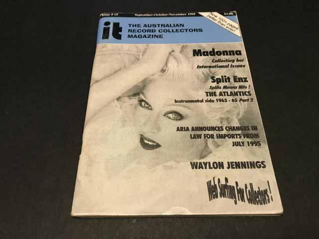 AUSTRALIAN RECORD COLLECTOR Magazine Madonna Split Enz The Atlantics ...