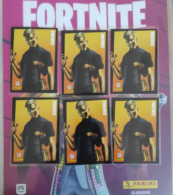 6 X CARDS CARTES PANINI FORTNITE RELOADED MIDAS #103 LEGENDARY OUTFIT ...