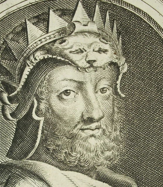 PORTRAIT DE CHILDÉRIC Ier Roy des francs Nicolas II l'Aîné LARMESSIN (c ...