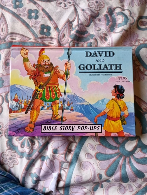DAVID AND GOLIATH Bible Story Pop-Up Book Peter Haddock John Patience ...