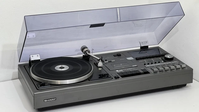 SHARP STEREO MUSIC Centre SG-400E VINTAGE Hi-Fi Stereo Turntable ...