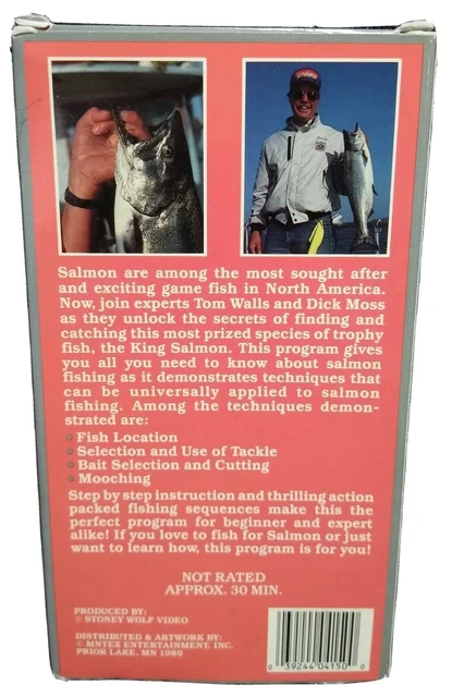 HOW TO CATCH Salmon (VHS) Fishing VHS 30 mins. 1989 £4.56 - PicClick UK