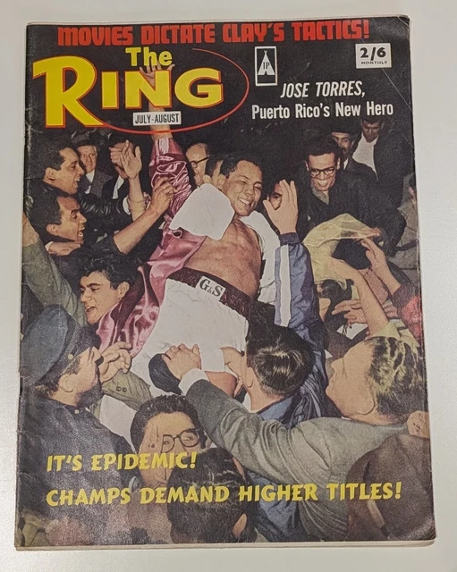 THE RING BOXING Magazine July 1965 Puerto Rico New Hero Jose Torres £10 ...