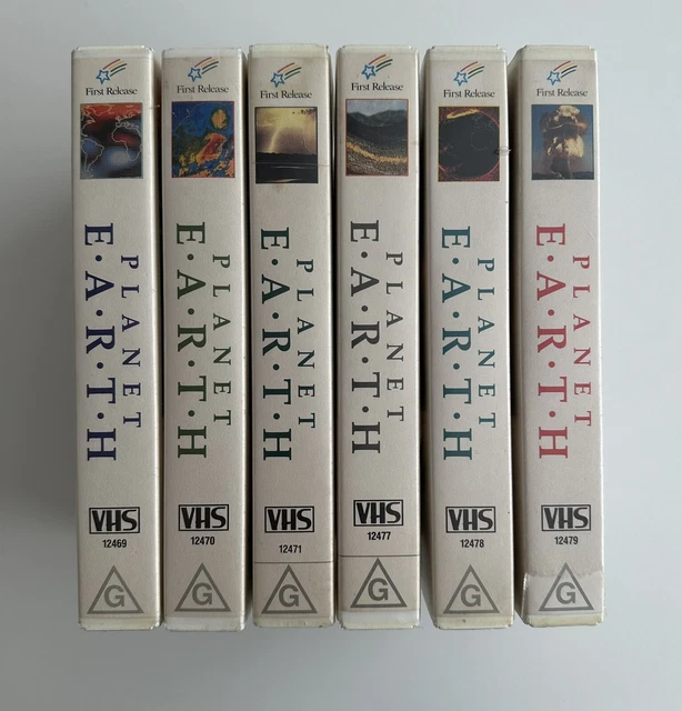 PLANET EARTH - 6 Volumes [VHS] First Release Big Box Ex-Rental Video ...