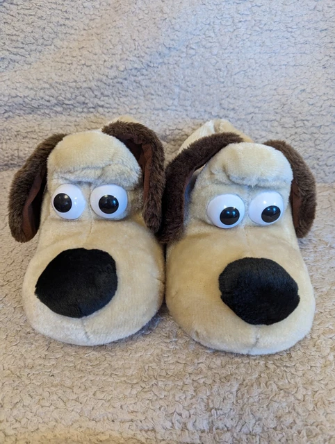 RARE AARDMAN WALLACE & Gromit Slippers Gromit Size L UK 7-8 (E850) £28. ...