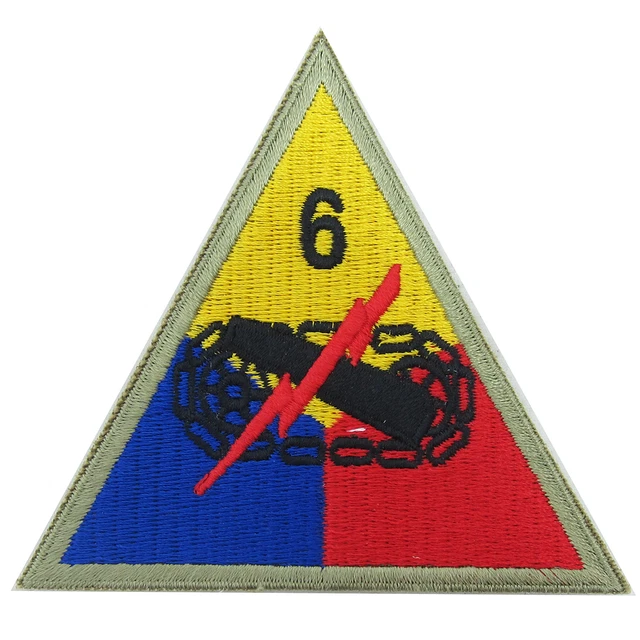 6TH ARMORED DIVISION - Super Sixth WW2 Repro Badge Patch Tank Tanker ...