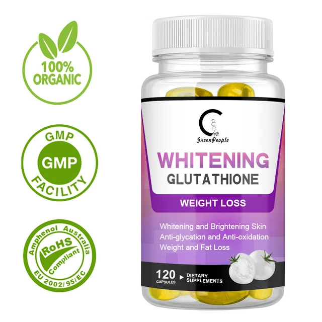 120 CAPSULES COLLAGEN glutathione pills whitening skin bleaching ...
