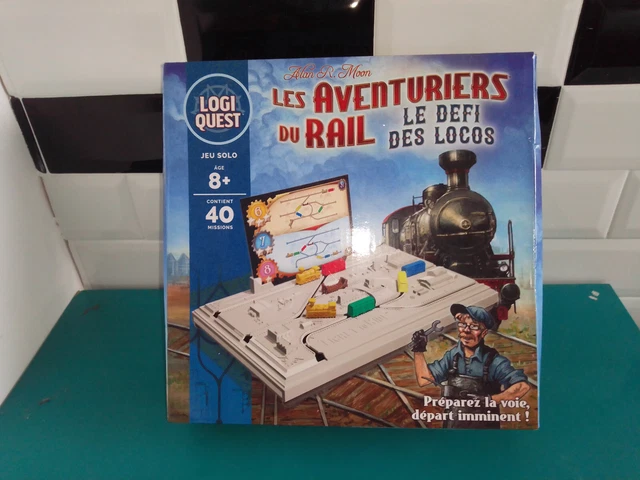 LOGI QUEST RAIL Adventurers Challenge of Locos Complete Board Game £15. ...