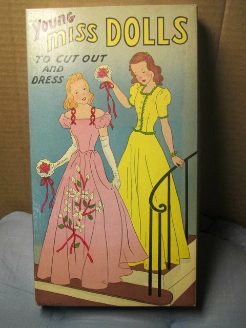 VINTAGE 1940S-60S PAPER Dolls- Young Miss Dolls- 3 Dolls- Platt & Munk ...
