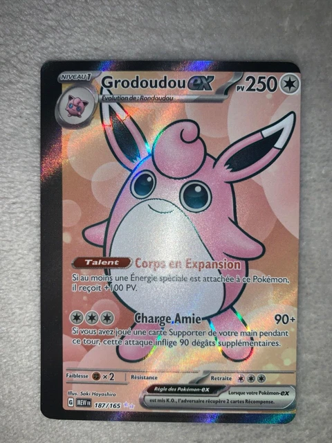 CARTE POKÉMON MISSCUT Grodoudou EX Full ART 187/165 / Miss Cut EUR 25 ...