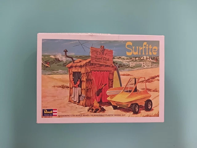 1965 SURFITE W/ TIKI HUT Car Kit Ed BIG DADDY Roth Revell 1993 REISSUE ...