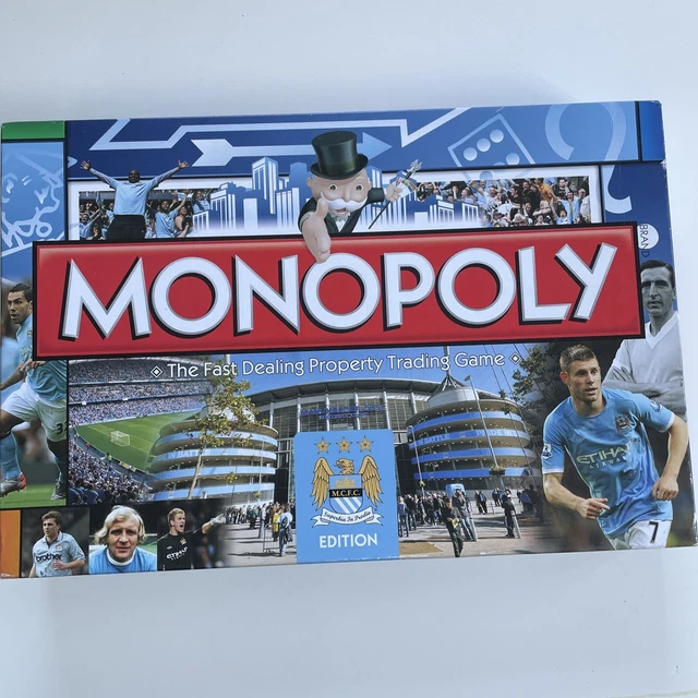 HASBRO MONOPOLY BOARD Game - Manchester City Football Club Edition 2010 ...