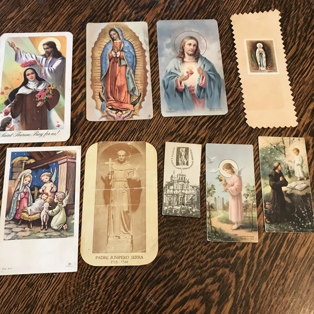 VINTAGE CATHOLIC FUNERAL CARDS DEATH MEMORIAL PRAYER CARDS LOT 9 1960s ...