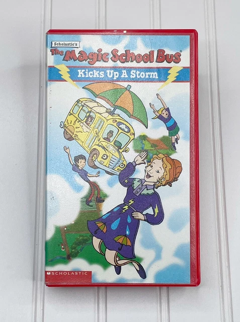 VHS THE MAGIC School Bus - Kicks Up A Storm (VHS, 1999, Rare Red Clam ...