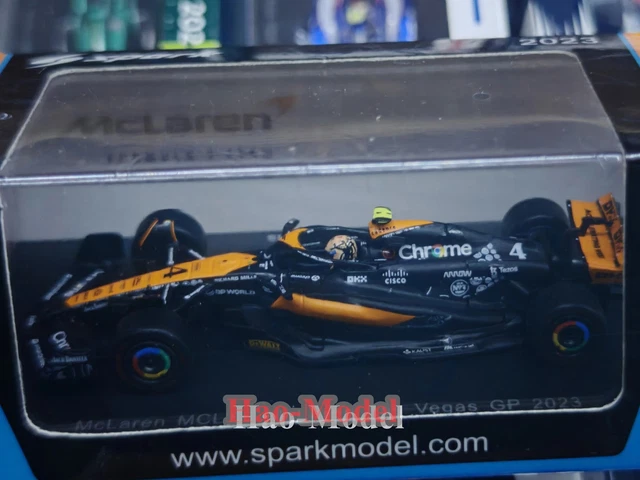 SPARK 1/64 MCLAREN F1 2023 MCL60 Norris Las Vegas Resin Diecast Model ...