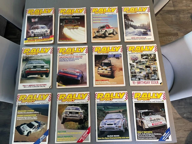 RALLY SPORT MAGAZINES - 1987 Complete Set (x12 Magazines & 1987 ...