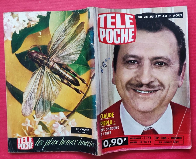 MAGAZINE TELE POCHE N°180 du 23Juillet 1969 Claude PIEPLU - LES ...