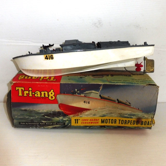 TRI-ANG MOTOR TORPEDO Boat 416 Avec Boite EUR 45,00 - PicClick FR