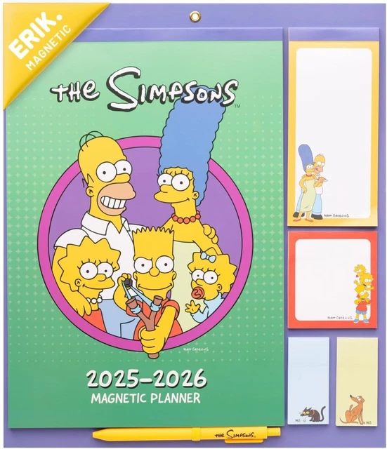THE SIMPSONS OFFICIAL Wall Planner 2026 £8.50 - PicClick UK