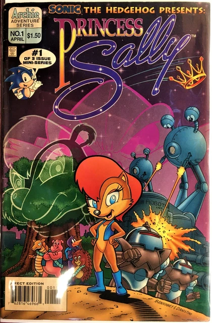 SONIC THE HEDGEHOG PRINCESS SALLY Mini Series Comic Book May 1995 #2 ...