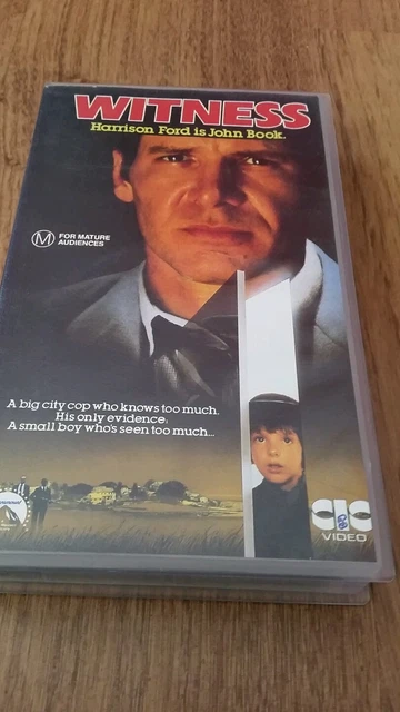 WITNESS - HARRISON Ford, Lukas Haas - Sealed Vhs Video $39.00 - PicClick AU