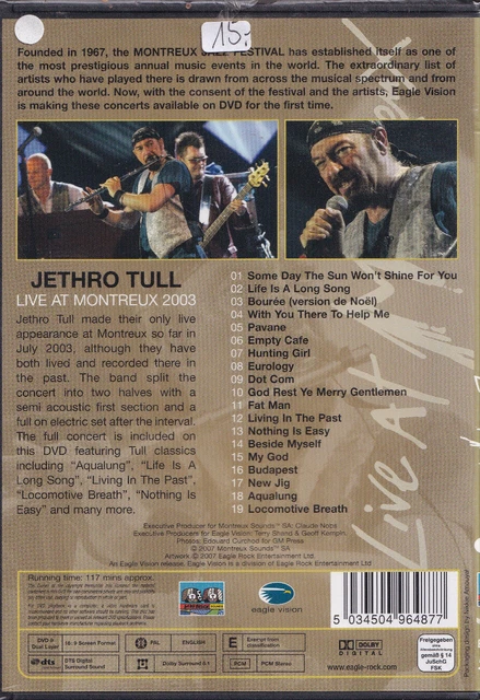 JETHRO TULL - Live At Montreux 2003 DVD Universal, mint EUR 11,99 ...