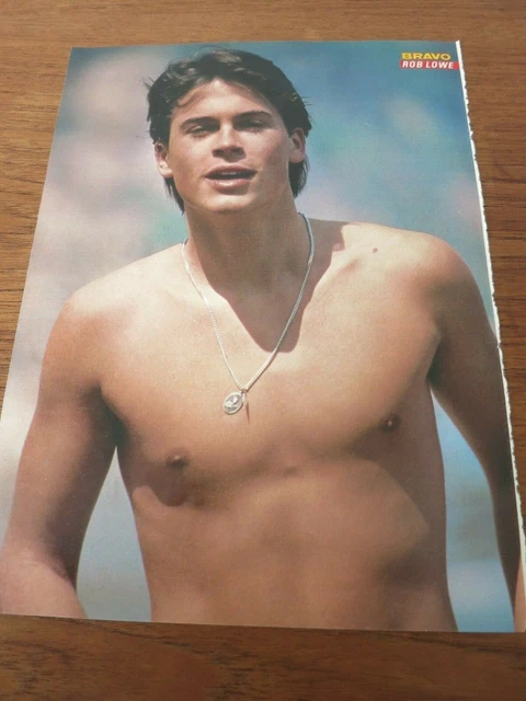 ROB LOWE SHIRTLESS German Poster Picture Clipping Very hard to find ...