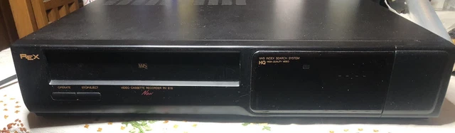 VIDEOREGISTRATORE REX RV-818 VHS VCR con Telecomando originale EUR 37 ...